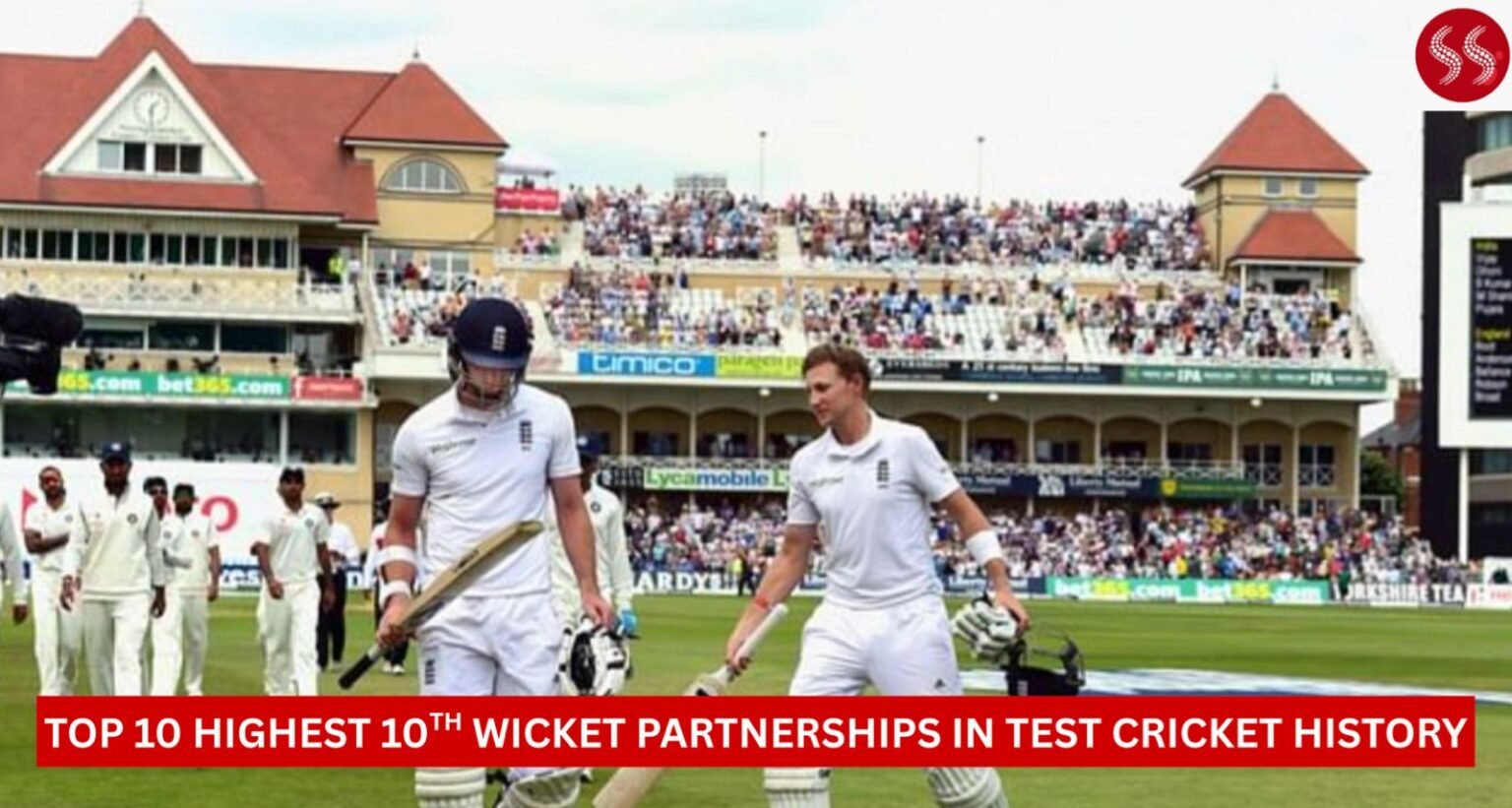 Top 10 Highest 10th Wicket Partnerships In Test Cricket History ...